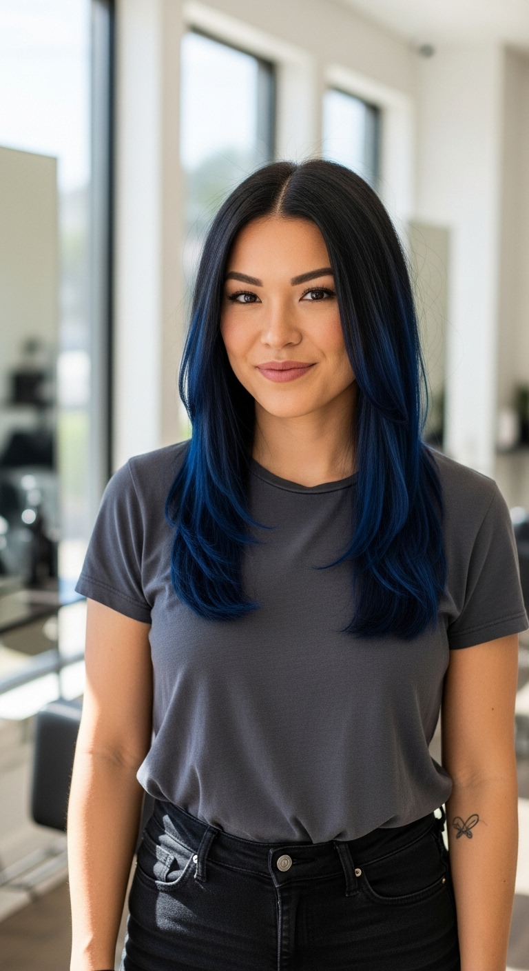 Dare to Go Deep: 10 Stunning Hair Dark Blue Styles You’ll Love ...