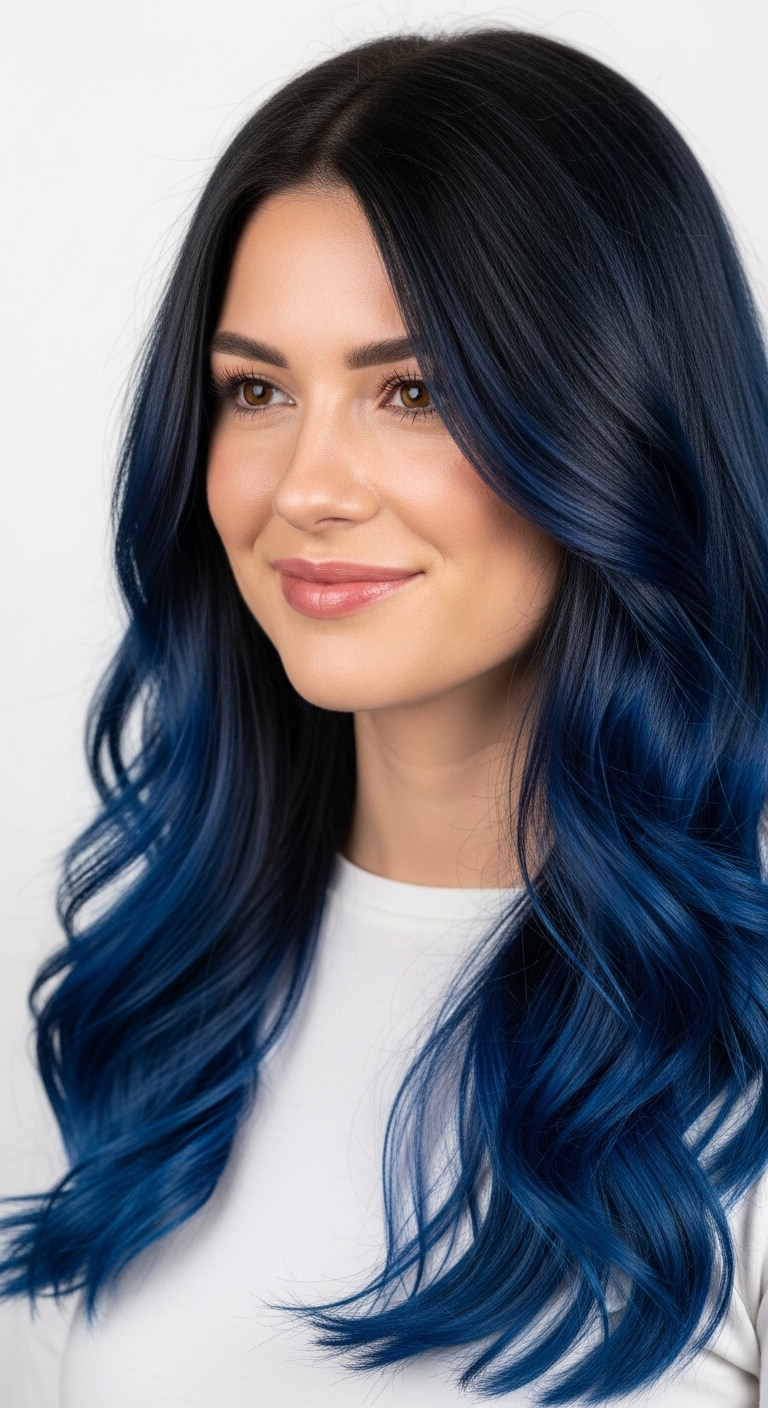 Dare to Go Deep: 10 Stunning Hair Dark Blue Styles You’ll Love ...